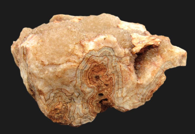 Top-shelf Specimen of Missouri Lace Agate and Druzy Quartz With Barite ...