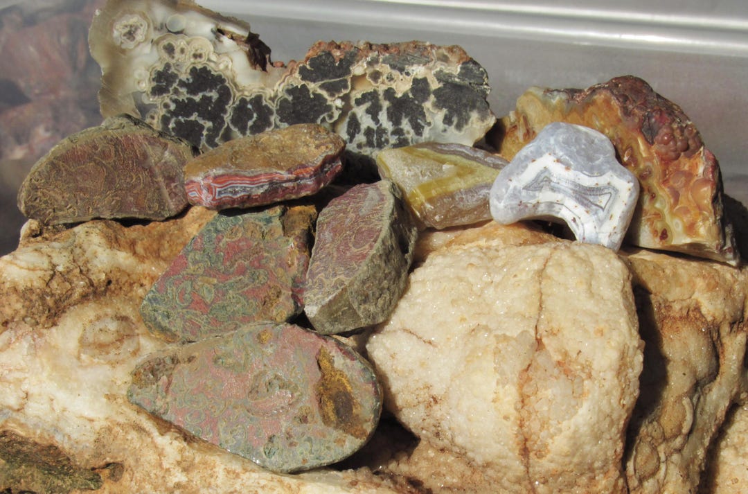 A Small Lot of Small Turkish Agates Ready and Waiting for Your Lapidary ...