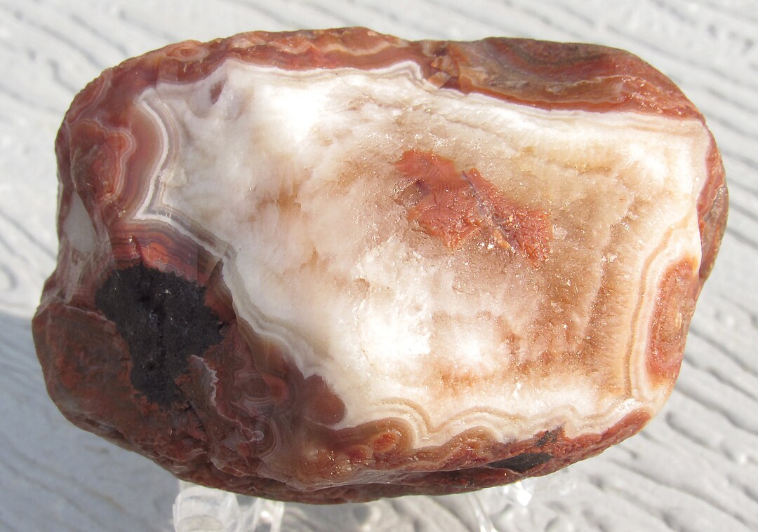 PRICE REDUCED! Lake Superior Agate - Quartz-banded Floater With ...