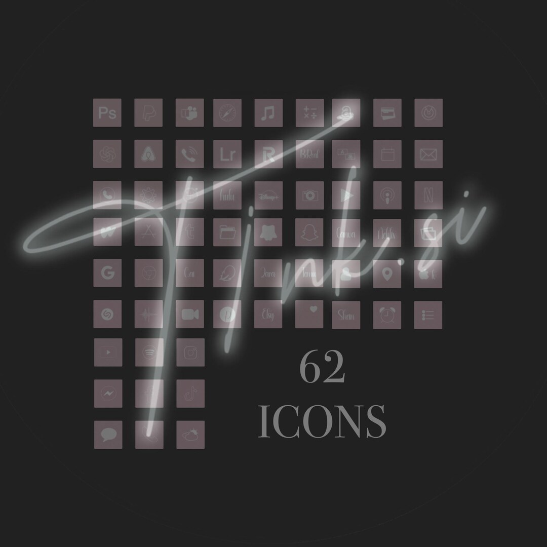 Pink Themed App Icons - Etsy