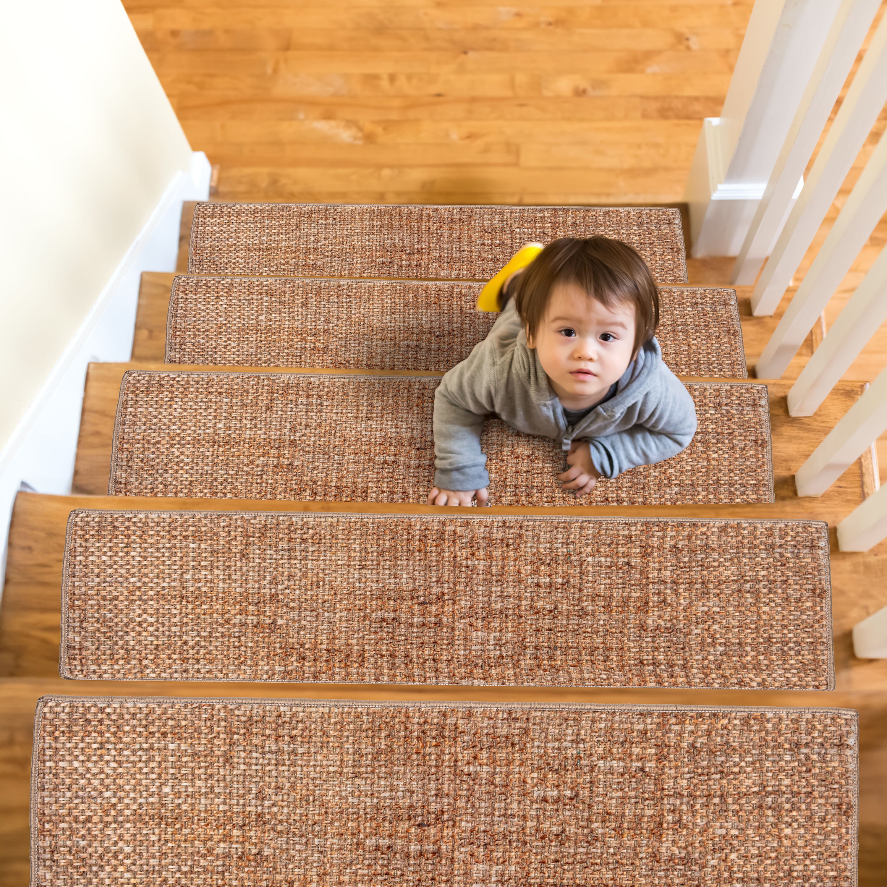 Eclectic Jute Stair Treads Carpet Boho Stair Runner Rug Thin Stair Mat for Wooden Steps Non slip Sole Step Rug Washable Stair Pad Etsy
