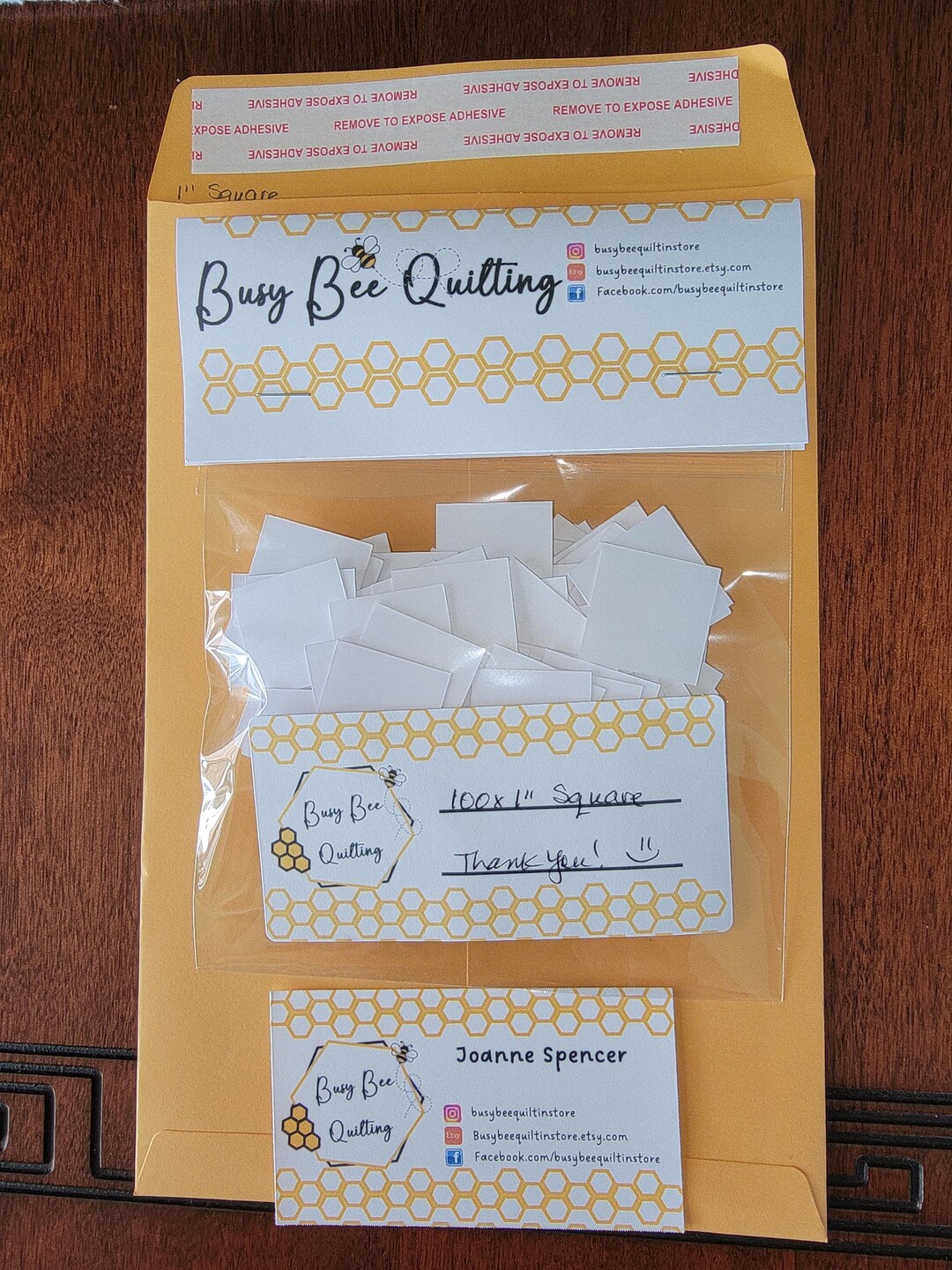 Pre-cut Square Paper Pieces - 100 Pieces - English Paper Piecing - EPP ...