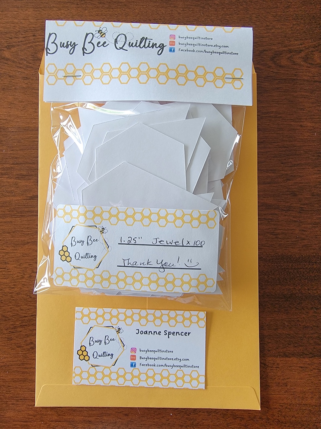 Pre-cut Jewel Paper Pieces - 100 Pieces - English Paper Piecing - EPP ...