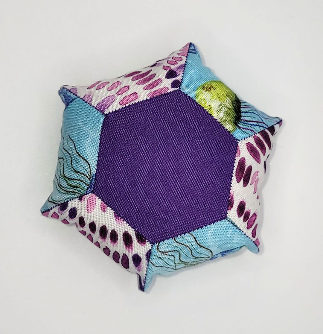 DIY EPP Pin Cushion Kit, Pin Cushion Kit, Do It Yourself Hexagon Flower ...