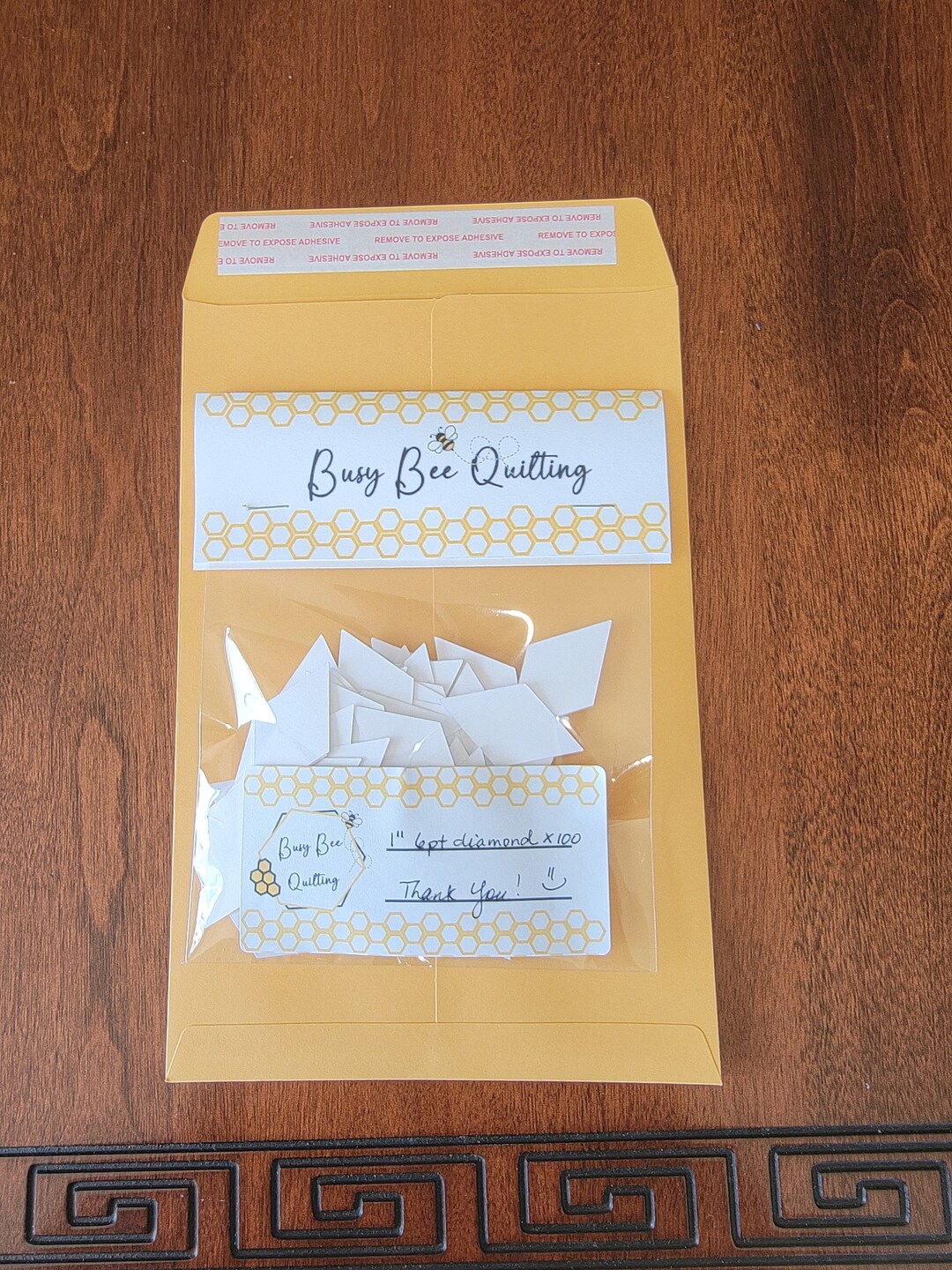 Pre-cut 6 Point Diamond Paper Pieces - 100 Pieces - English Paper ...