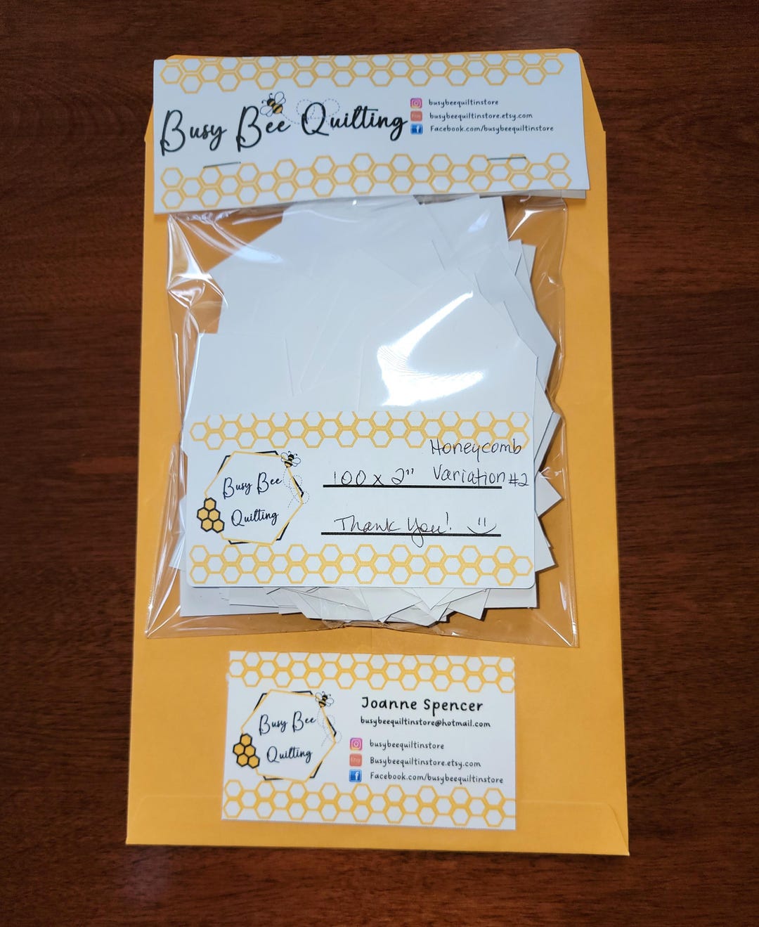 Pre-cut Honeycomb Variation #2 Paper Pieces - English Paper Piecing ...