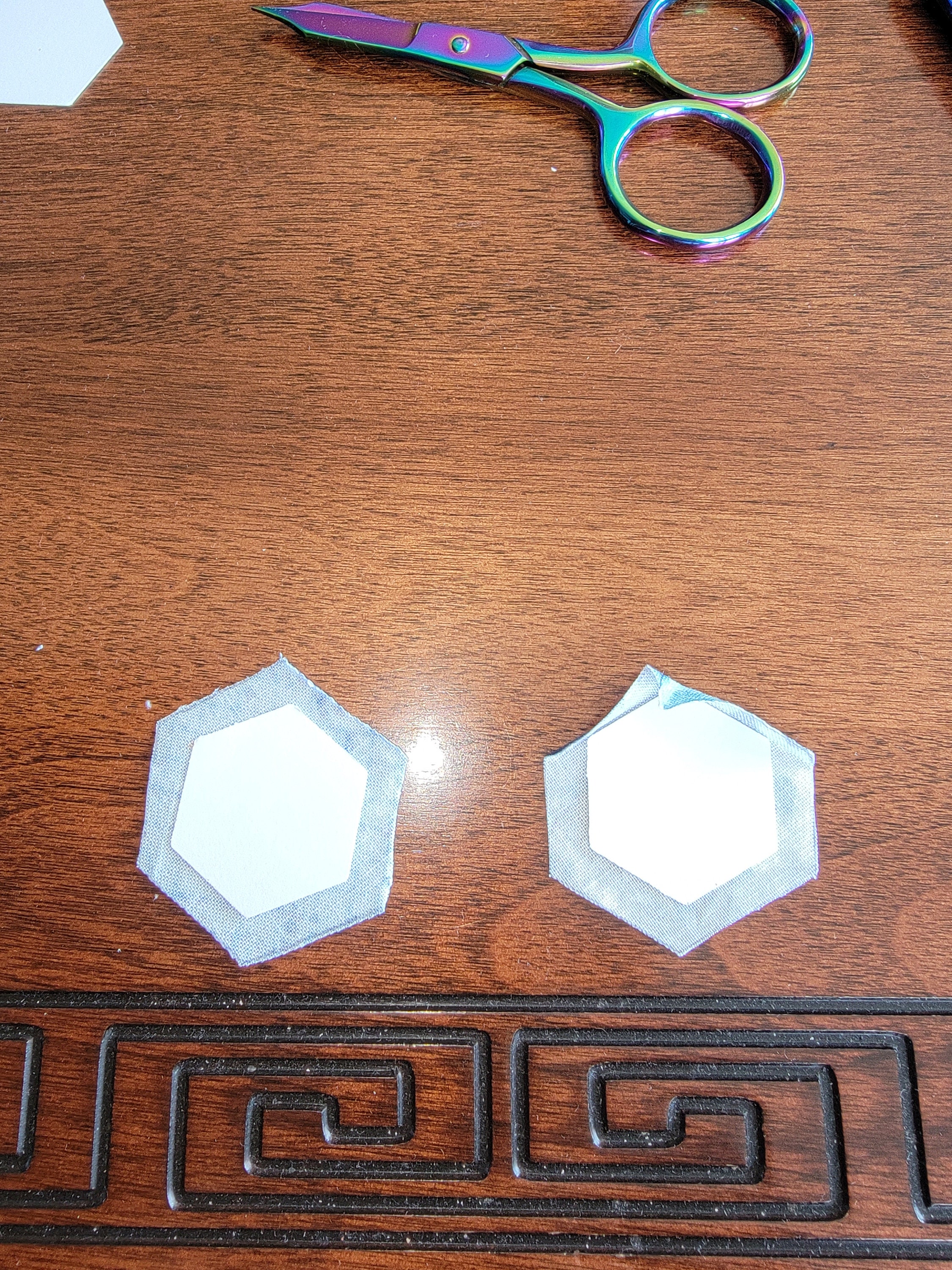 Pre-cut Hexagon Paper Pieces - Template - 100 Pieces - English Paper ...