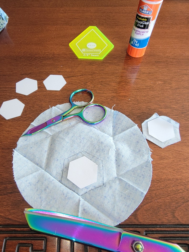 Pre-cut Hexagon Paper Pieces - Template - 100 Pieces - English Paper ...