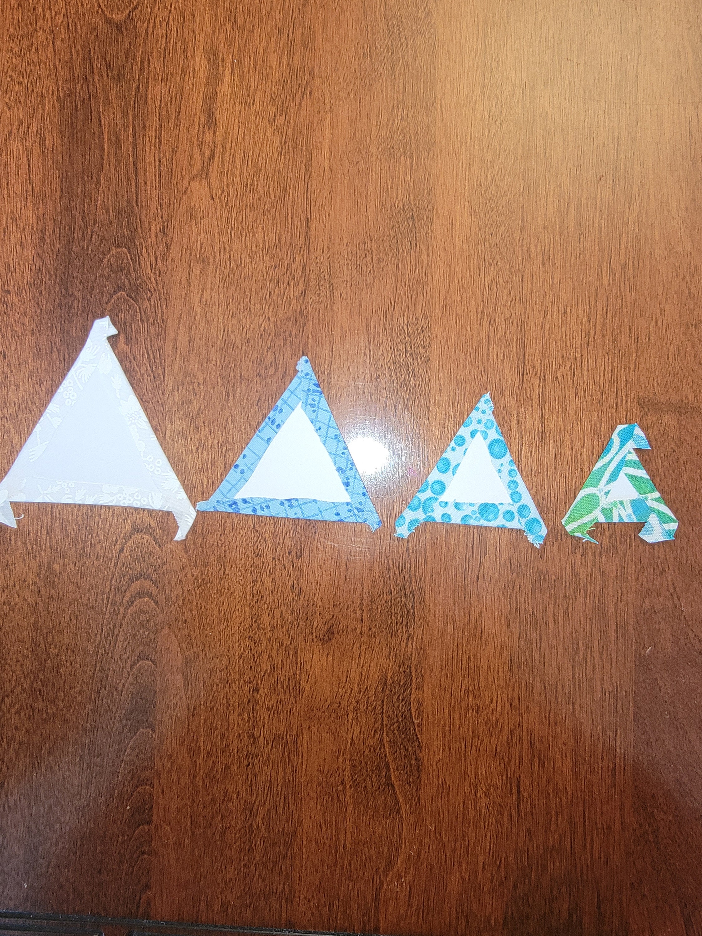 Pre-cut Equilateral Triangle Paper Pieces - 100 Pieces - English Paper ...
