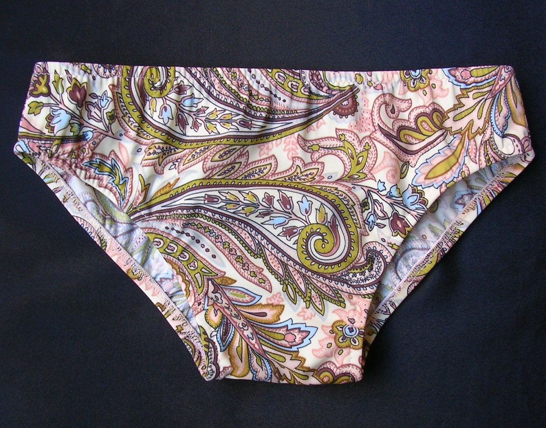 Mens Low Rise Swim Brief Swimsuit in Regency Paisley - Etsy