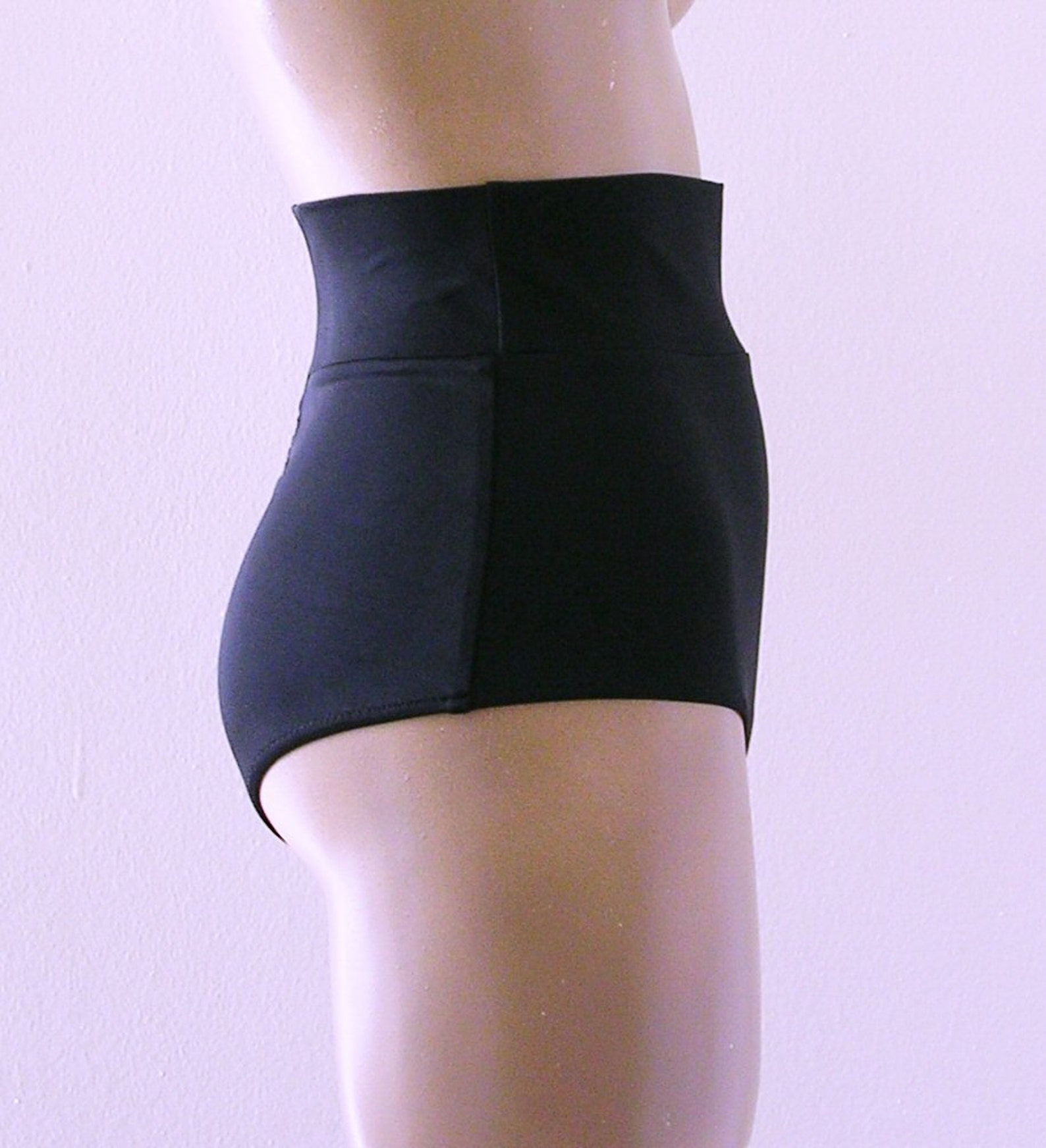 Ultra High Waisted Bikini Bottom in Black Navy Burgundy or | Etsy