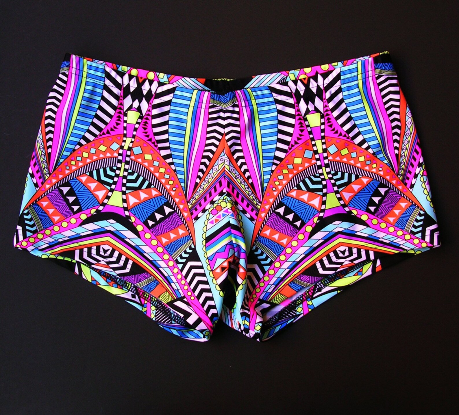 Mens Low Rise Square Cut Swimsuit In Donatella Print In Small Etsy