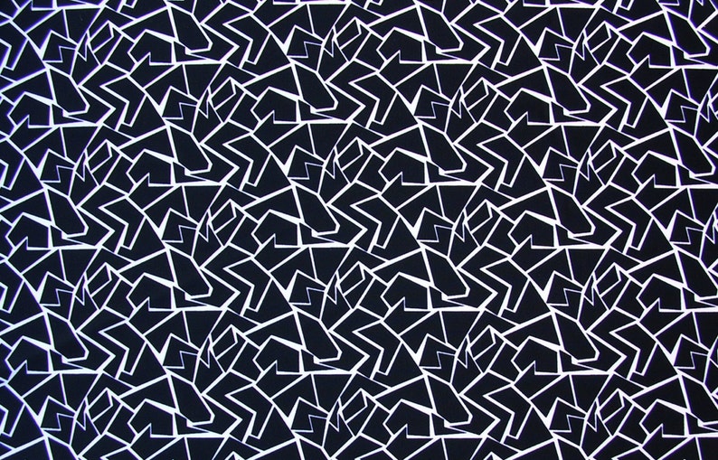 Mens Low Rise Square Cut Swimsuit In Black And White Jigsaw Etsy