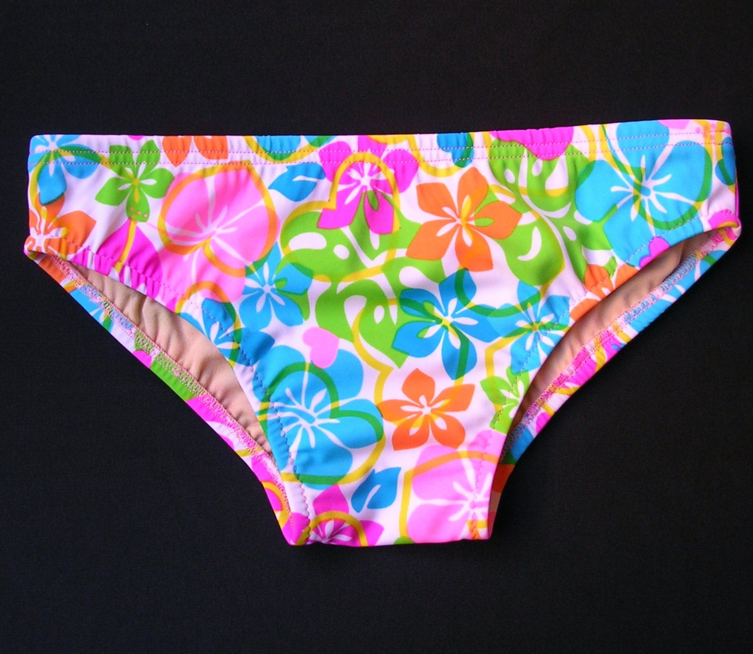 Mens Low Rise Swim Brief Swimsuit in Maui White Floral Print | Etsy