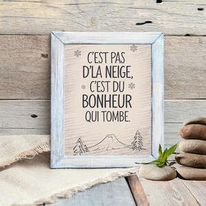 Affiche Imprimable Citation Québécoise Déco Chalet Rustique Ambiance ...