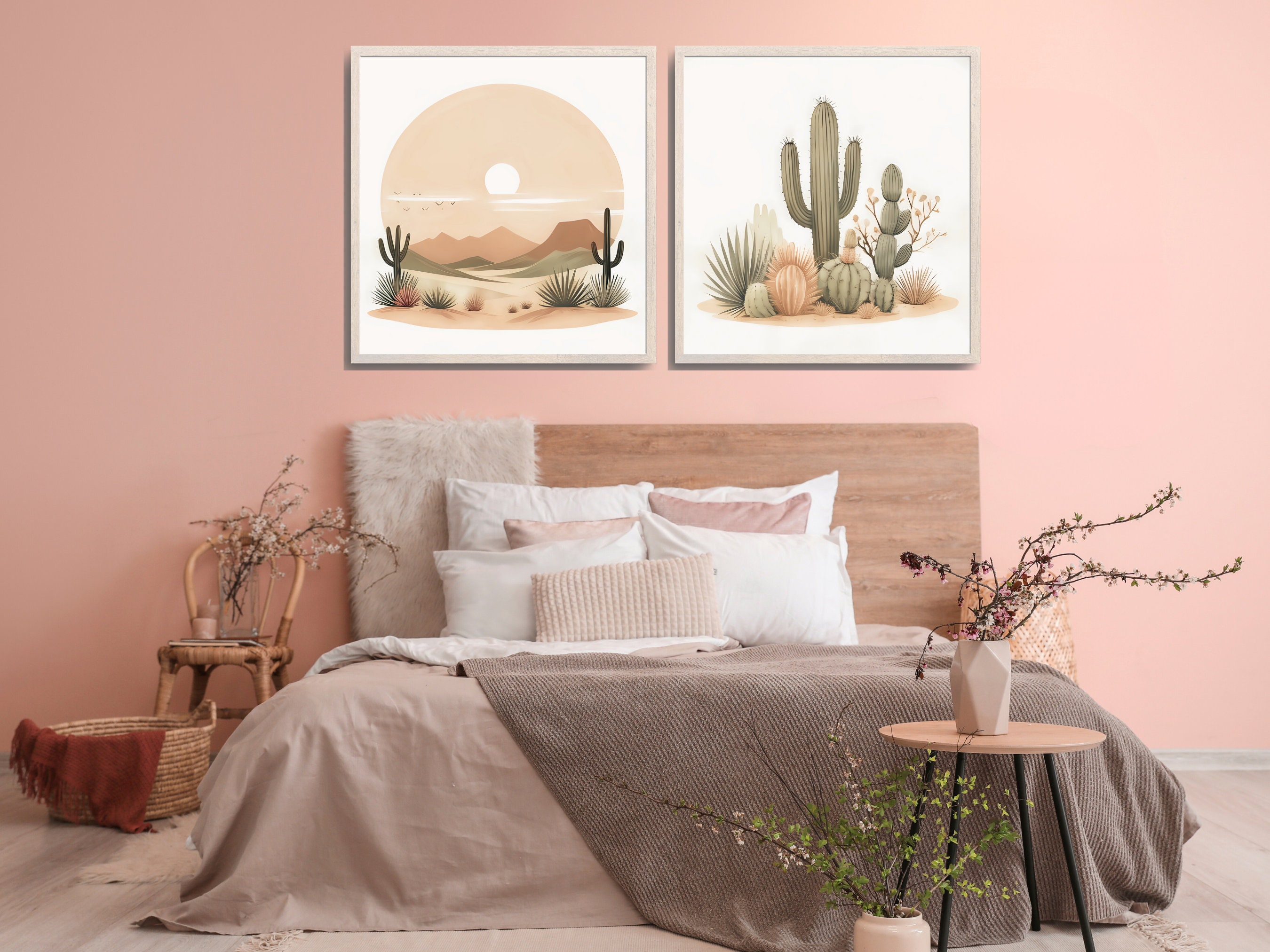 Set of 6 Boho Desert Wall Art Prints, Digital Download, Southwest Decor ...