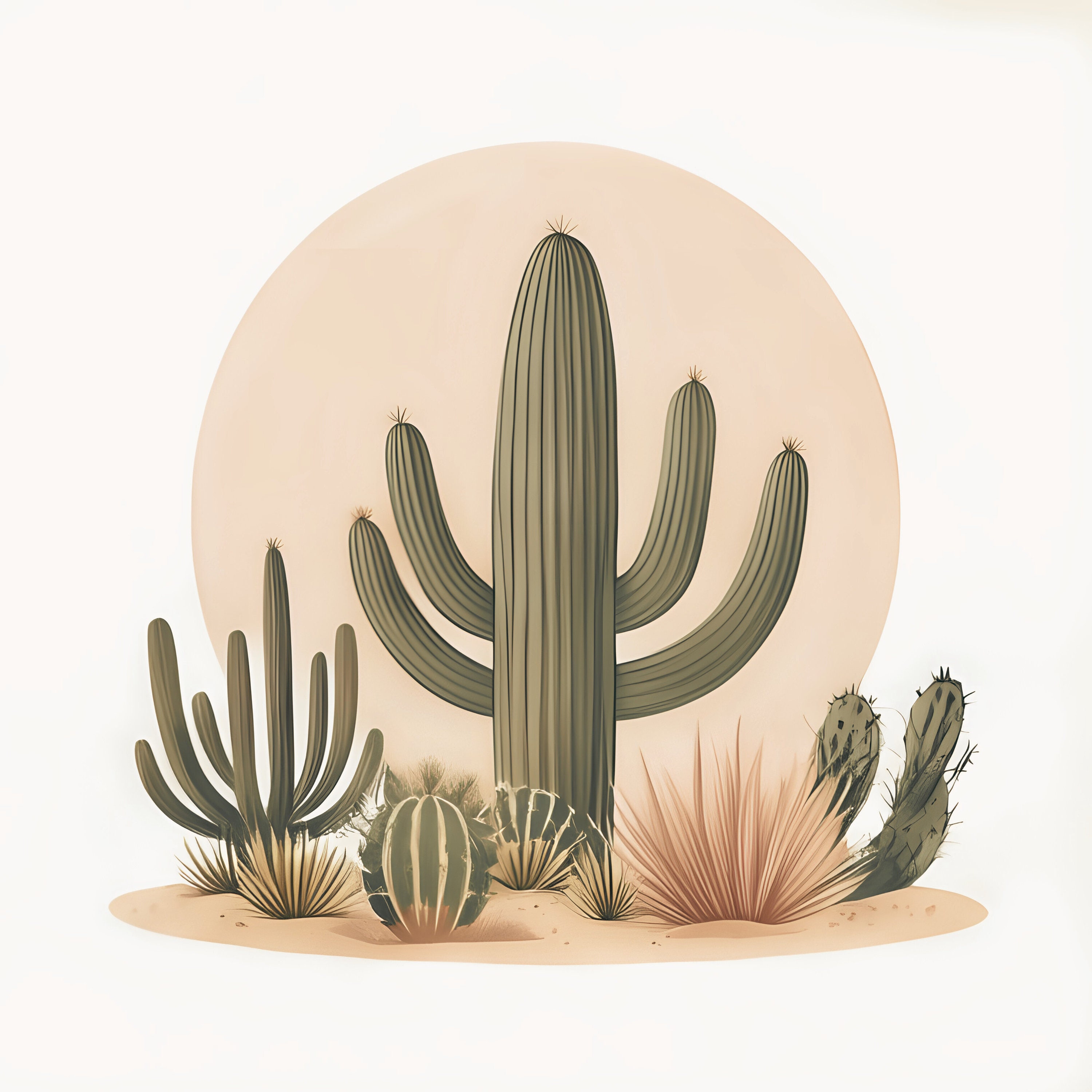 Set of 6 Boho Desert Wall Art Prints, Digital Download, Southwest Decor ...