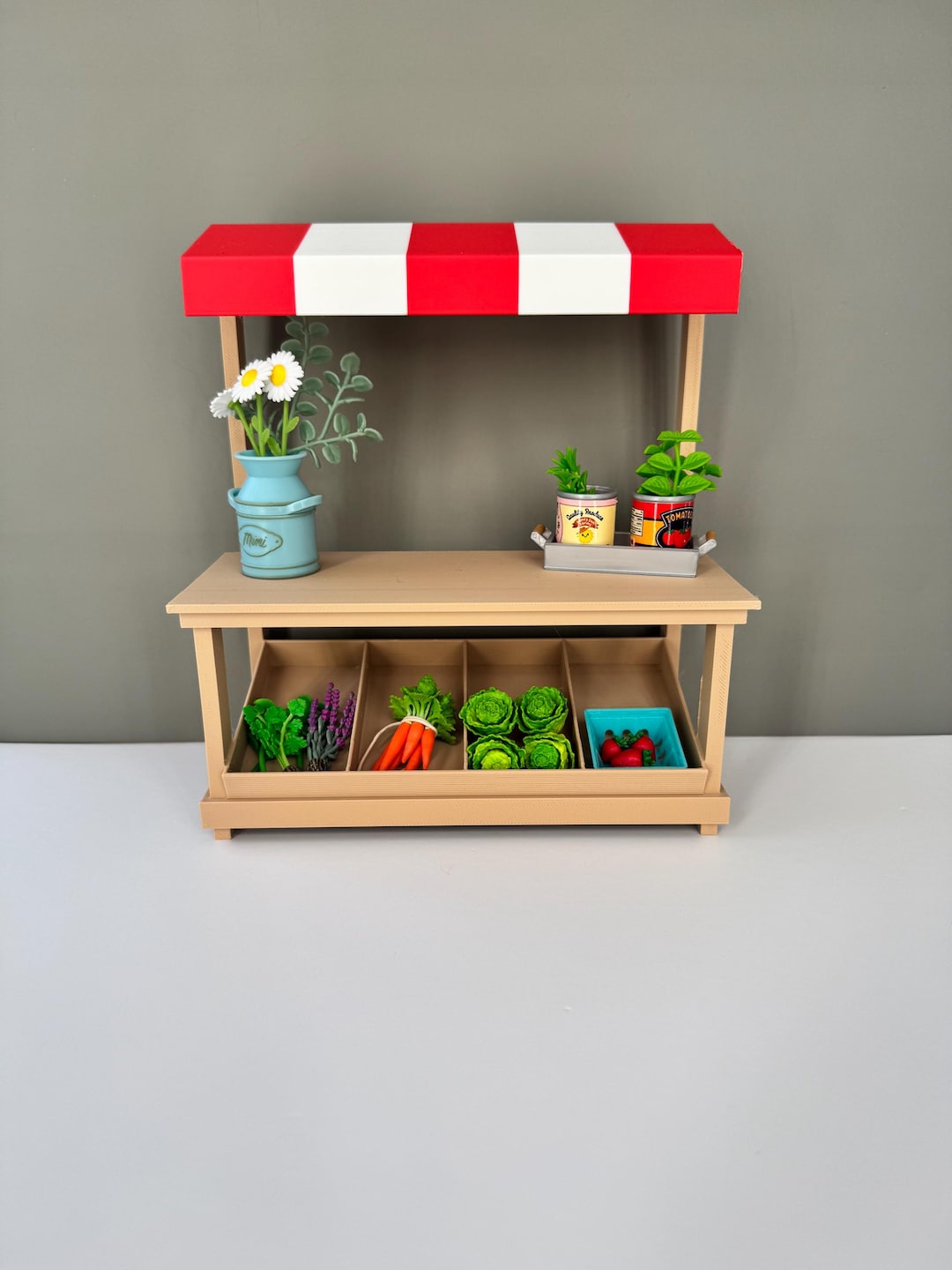 Miniature Farmer's Market Stand | 1:6 Scale - Etsy