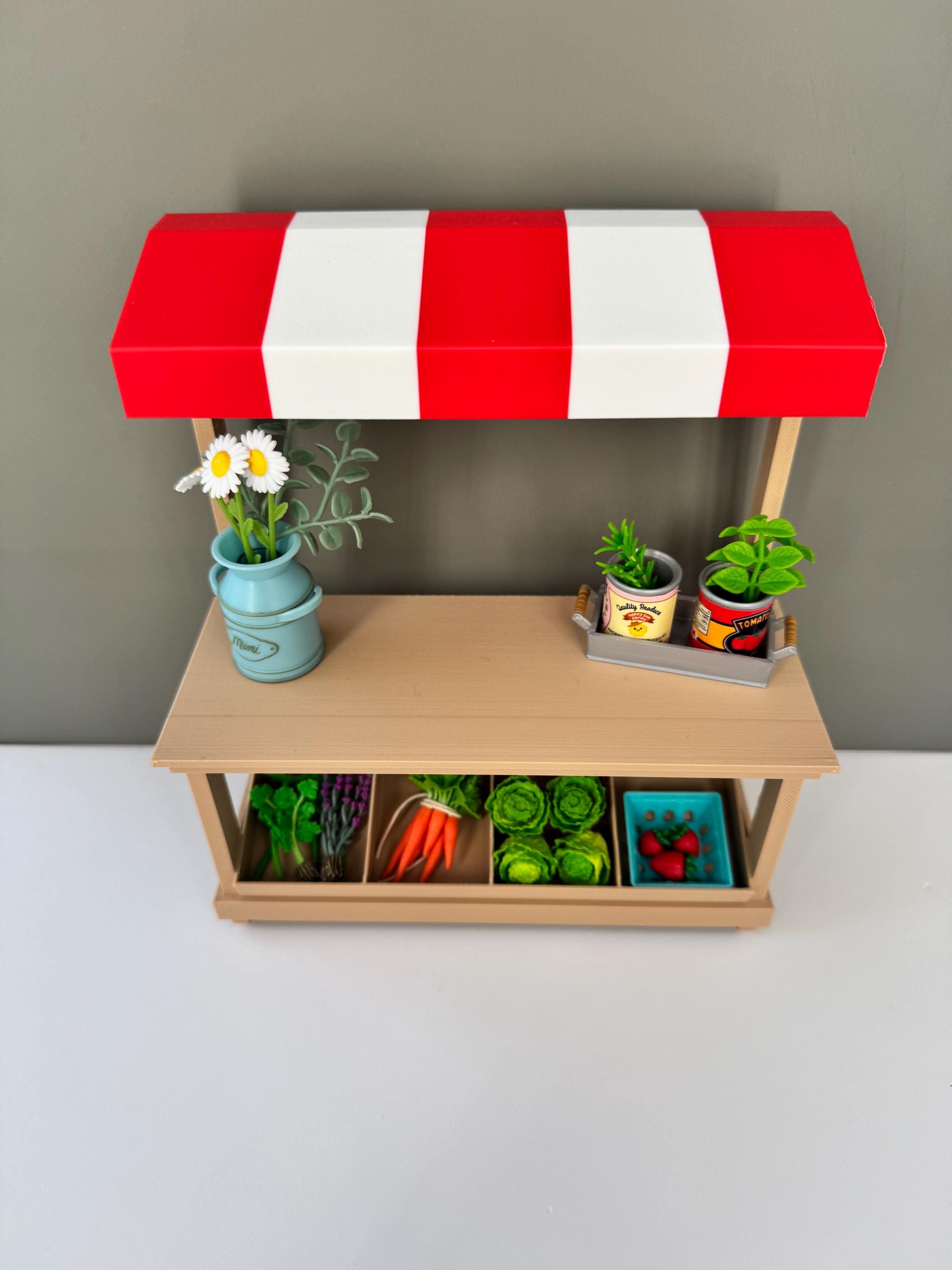 Miniature Farmer's Market Stand | 1:6 Scale - Etsy
