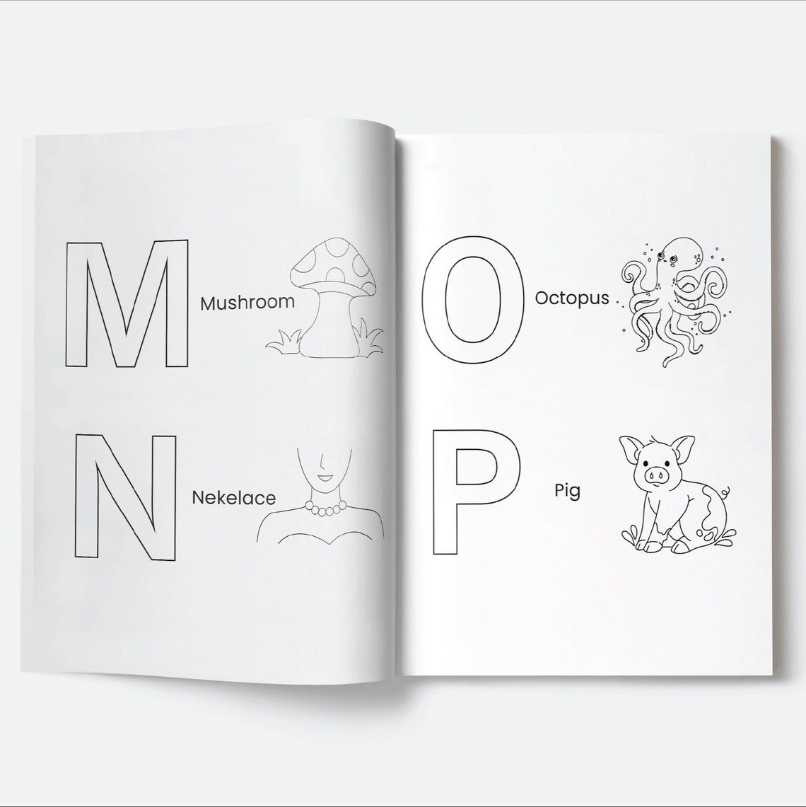 13 Pages Alphabet Colouring Book Printable for Kids Alphabet Coloring ...