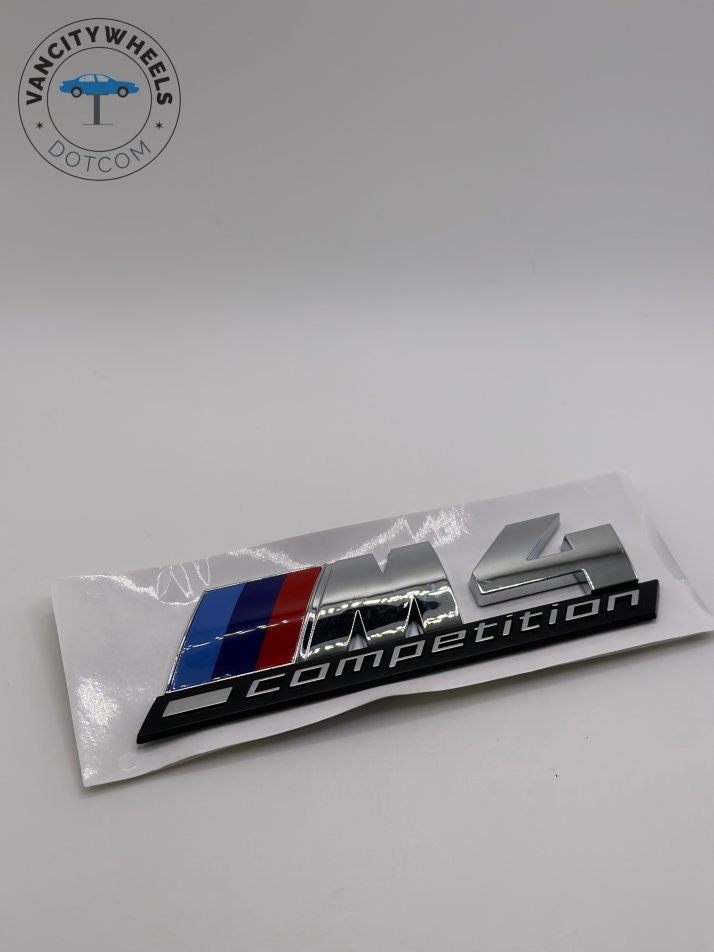BMW M4 Competition Silver Chrome Badge 13040mm - Etsy