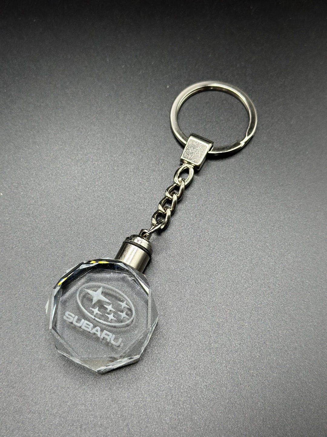 SUBARU Logo LED Crystal Light Cute Keychain Gift for Car Lovers - Etsy