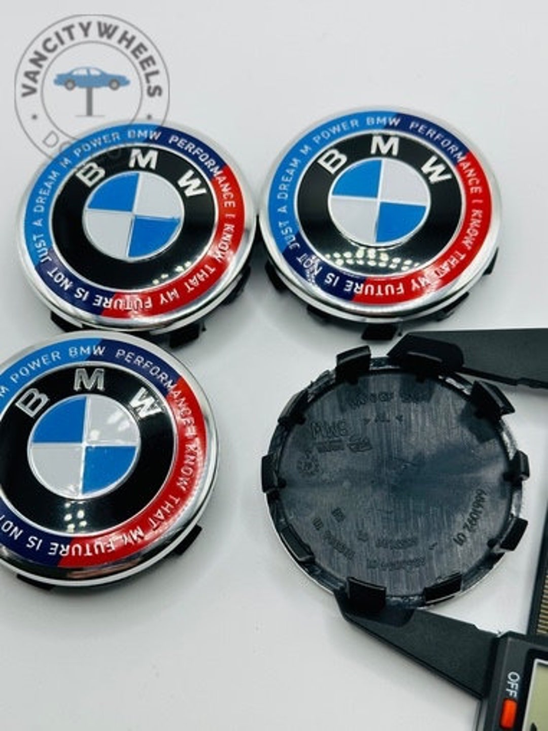Set of 4 New Bmw M Power Alloy Wheel Center Caps 56mm, Center Hub Caps ...