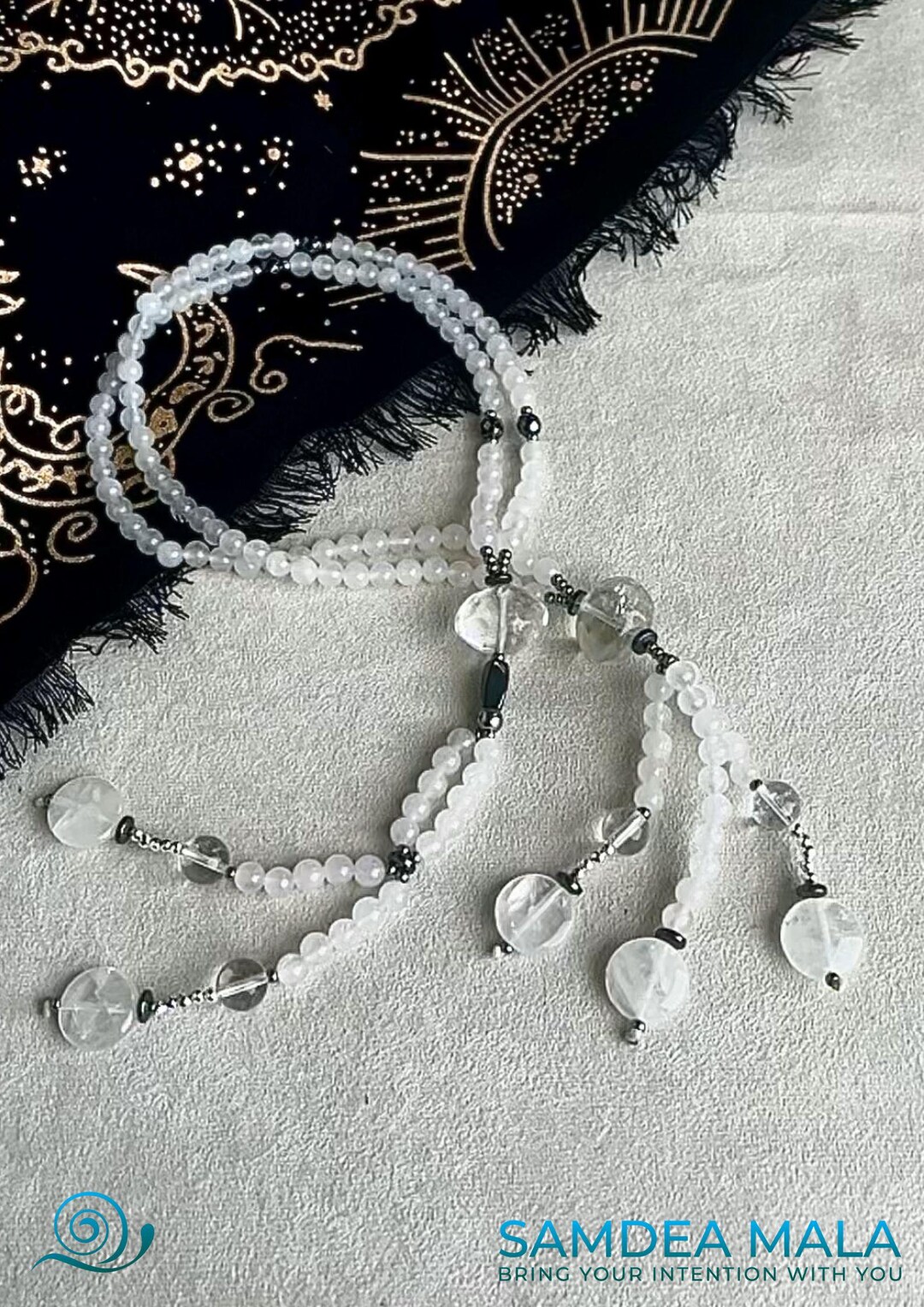 White Jade Nichiren Juzu – SGI Beads - Japanese Buddhist Prayer Beads ...
