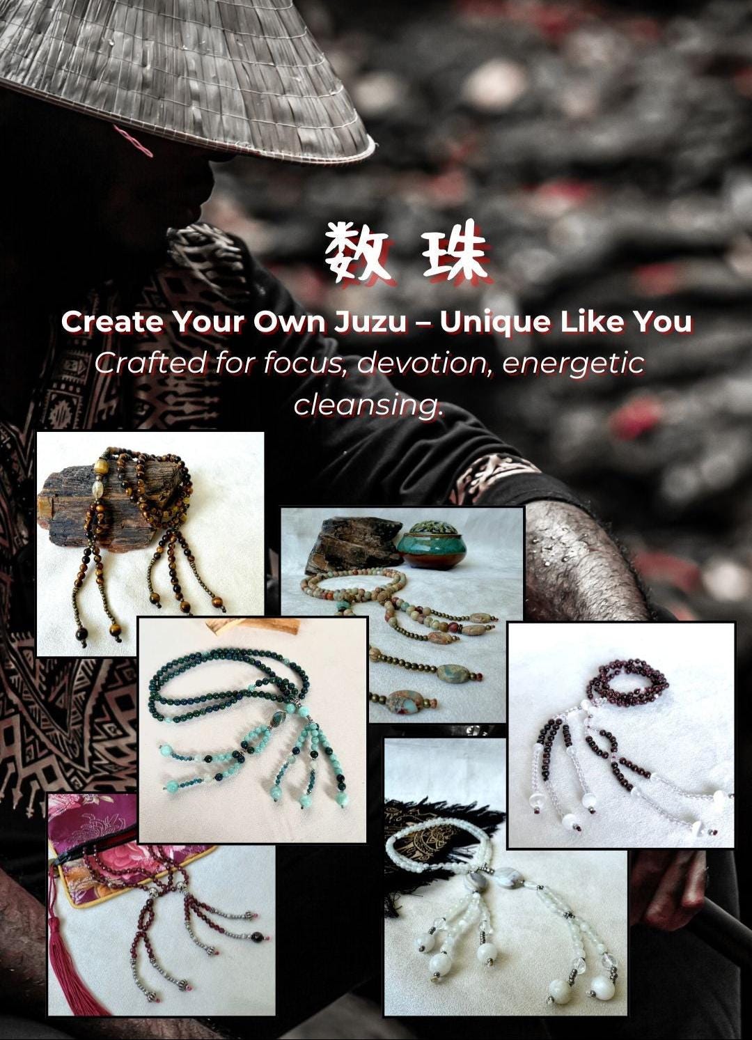 Custom Gemstone Nichiren Juzu: SGI Buddhist Mala Beads for Chanting - Etsy