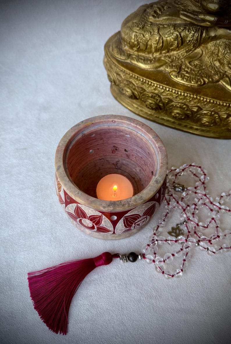 Hand-carved Soapstone 7 Chakras Incense Burner With Metal Sieve - Etsy