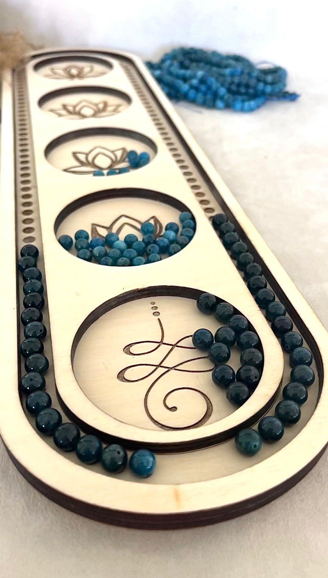 Mala Board Unalome and Lotus - Etsy