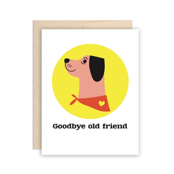 Dog Goodbye Card - Etsy
