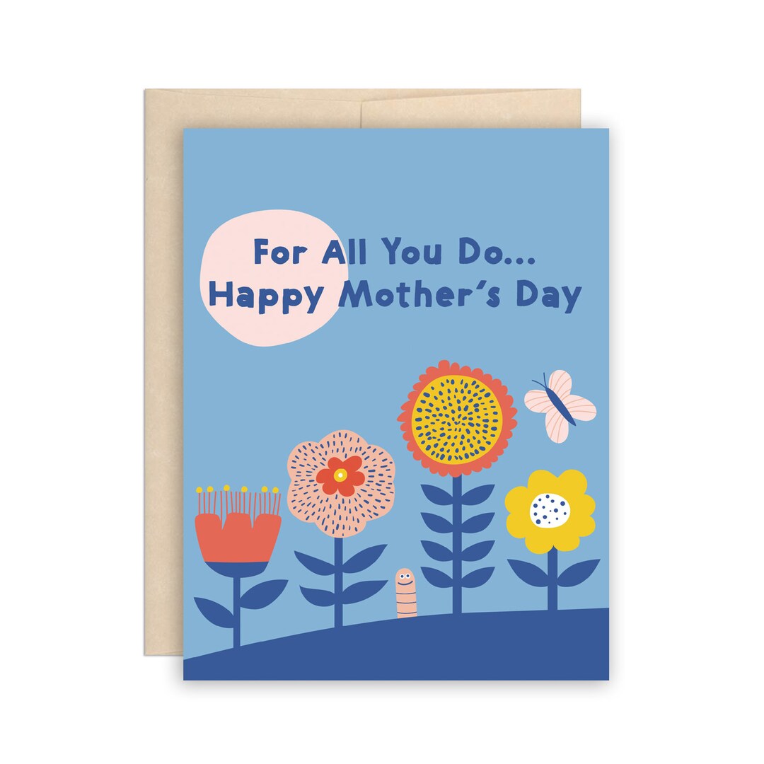 Garden Mom Card, for All You Do Mother's Day Card, Flowers & Butterfly ...