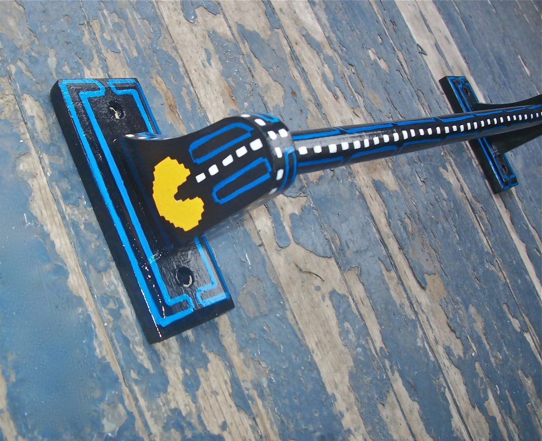 Atari Pixelated Game Towel Bar Hand Painted 18 Gamer Arcade Geekery - Etsy