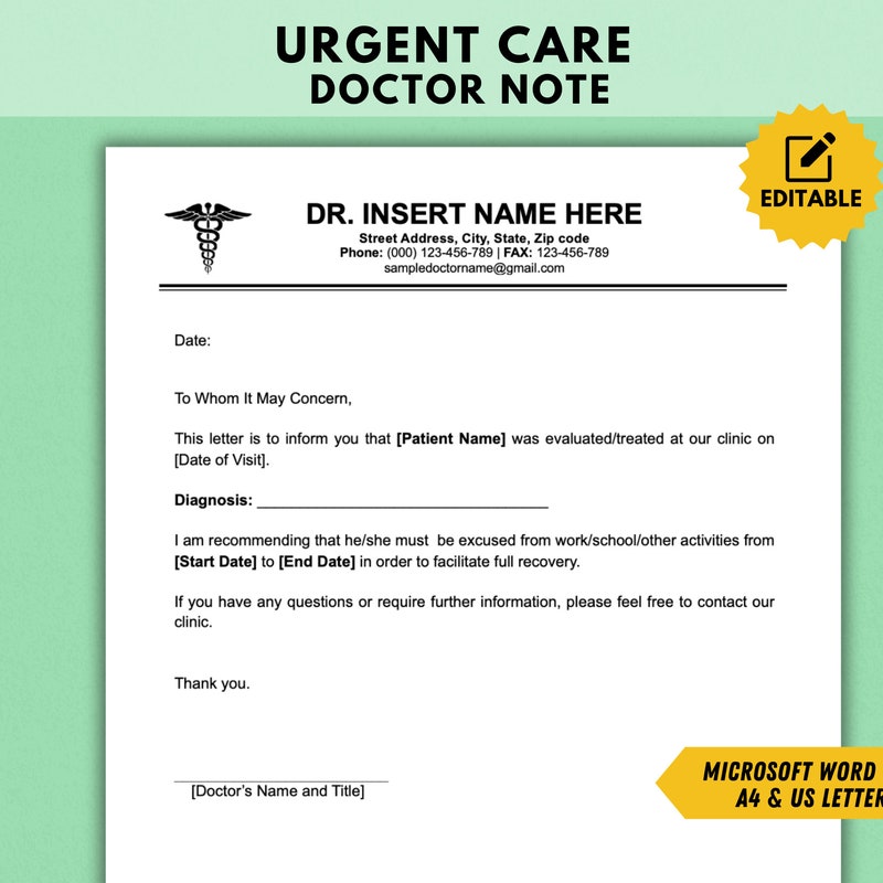 Note to File Template - Etsy