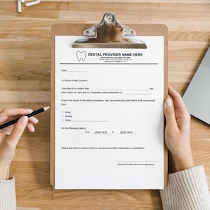 Dental Excuse Note Template, Editable Medical Certificate (digital ...