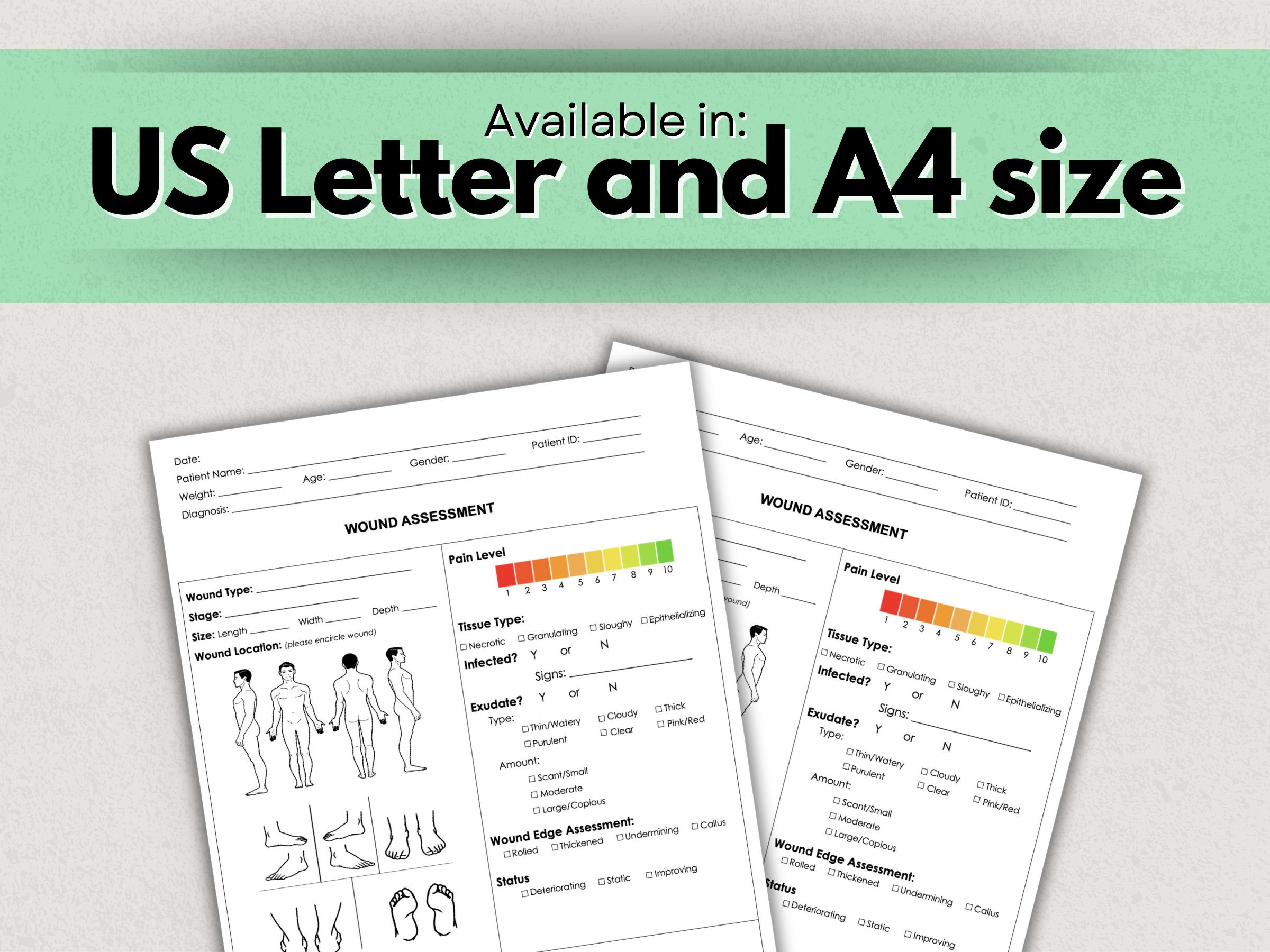 Wound Care Assessment Sheet, Pressure Ulcer Skin Integrity Assessment ...