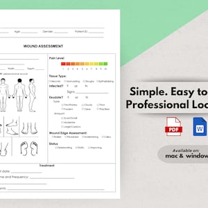 Wound Care Assessment Sheet, Pressure Ulcer Skin Integrity Assessment ...