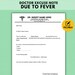 Fillable Doctor Excuse Note Due to Fever, Doctors Note for Work, Doctor ...