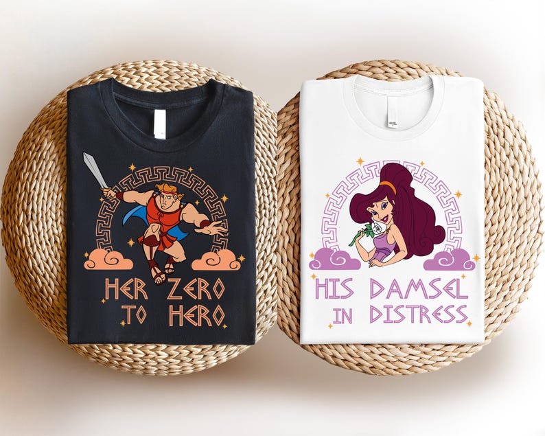 Her Zero to Hero His Damsel in Distress Shirt, Disney His and Her Shirt ...