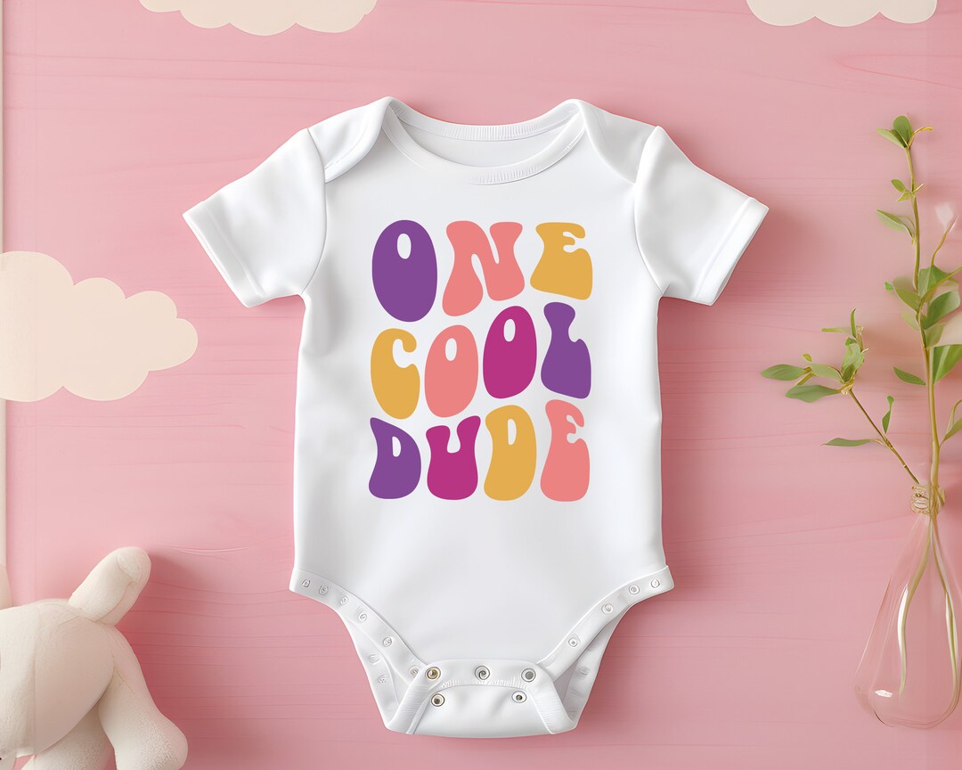 One Cool Dude Shirt, 1st Birthday Onesie Shirts, One Happy Dude Family ...