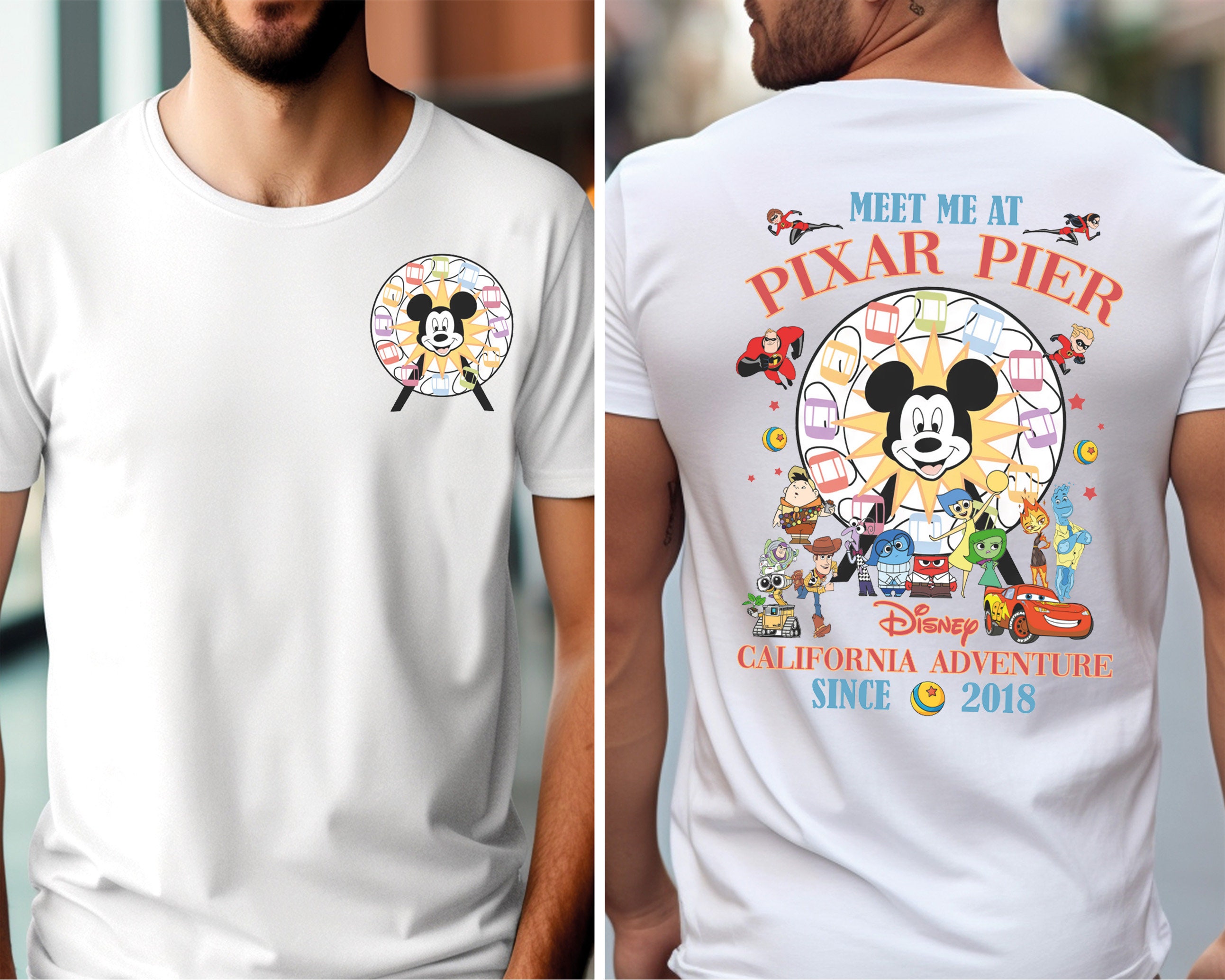 Disney Mickey Pixar Pier Shirt, Meet Me at Pixar Pier Shirt, Pixar ...