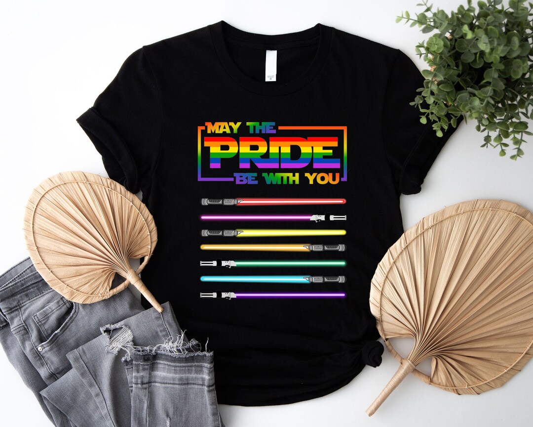 May the Pride Be With You Star Wars LGBT Shirt, Disney Pride Month Shirt, Love is Love Shirt ...