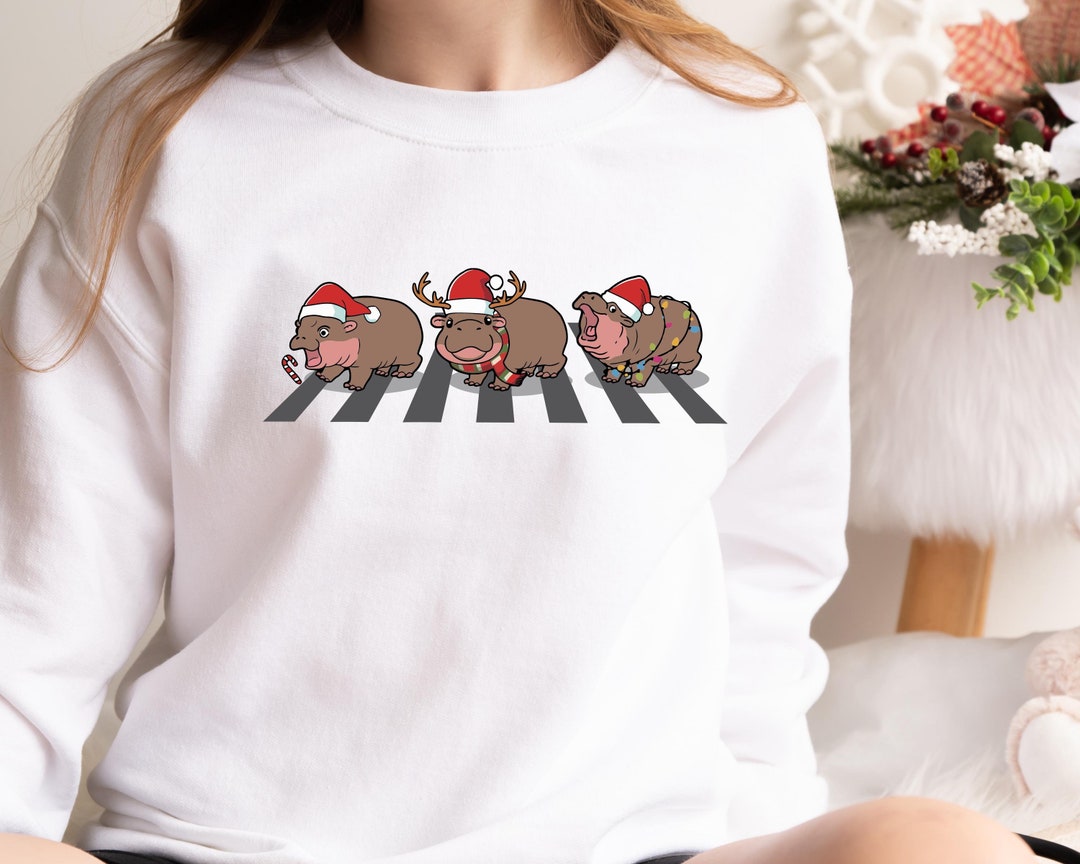 Moo Deng Christmas Shirt, Pedestrian Moo Deng Xmas Shirt, Funny Moo ...
