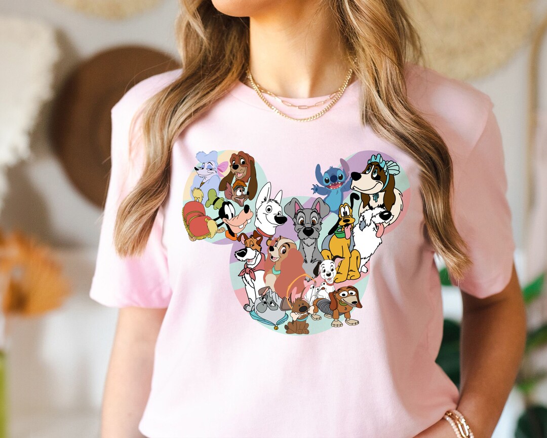 Disney Dogs Shirt, Disney Cats Shirt, Dog Lover Shirt, Custom Disney ...