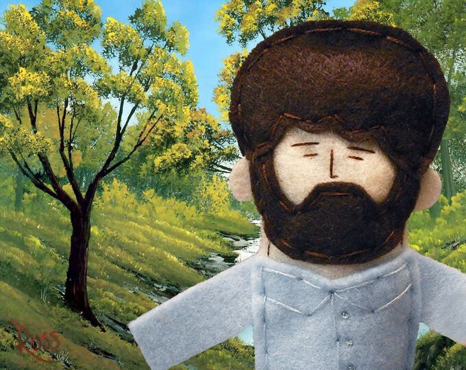 Bob Ross Finger Puppet - Etsy