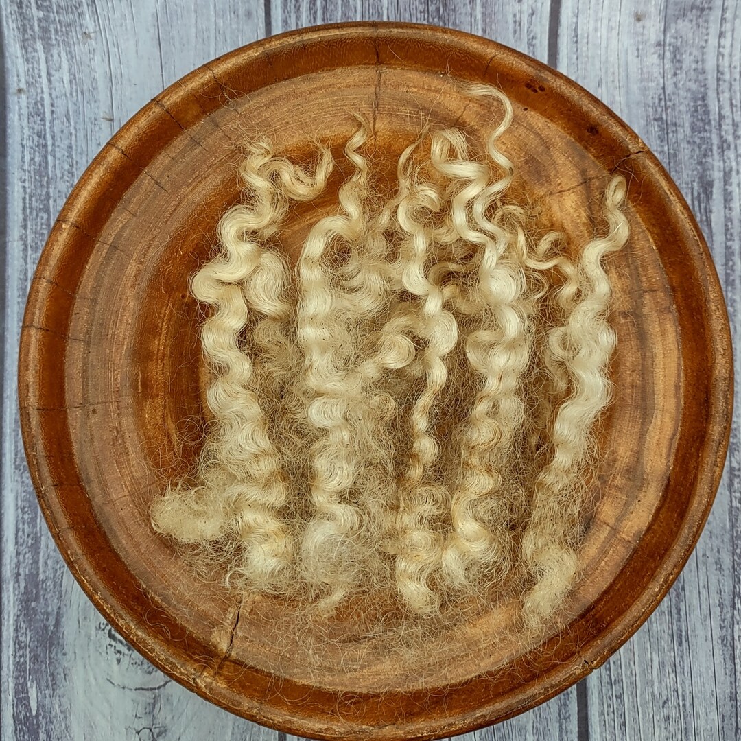 Border Leicester Raw Wool - Curly White Locks - Etsy