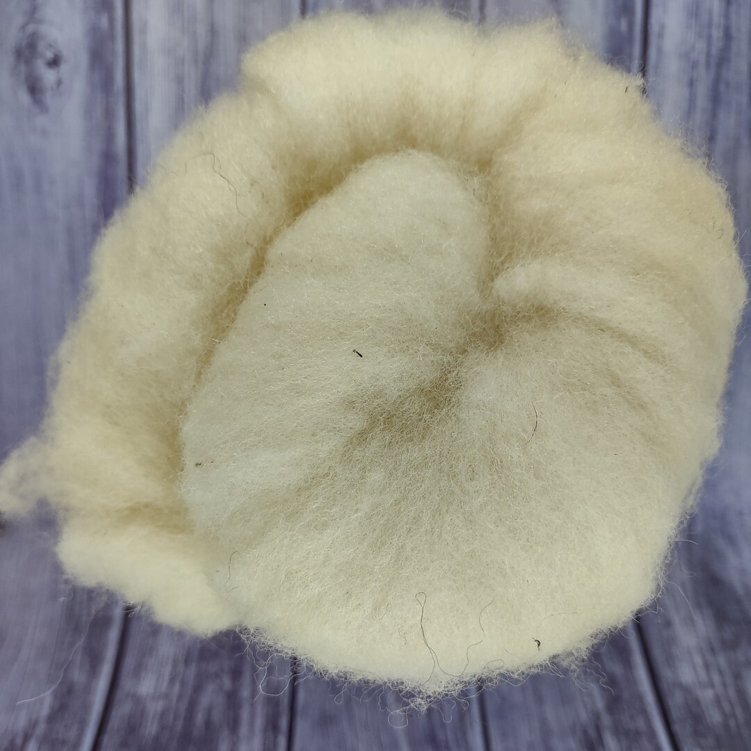 Clun Forest Wool Roving Shave Em to Save Em White - Etsy