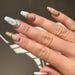 Goddess Nails- Aphrodite White and Gold Press on Nails - Etsy