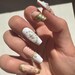 Goddess Nails- Aphrodite White and Gold Press on Nails - Etsy